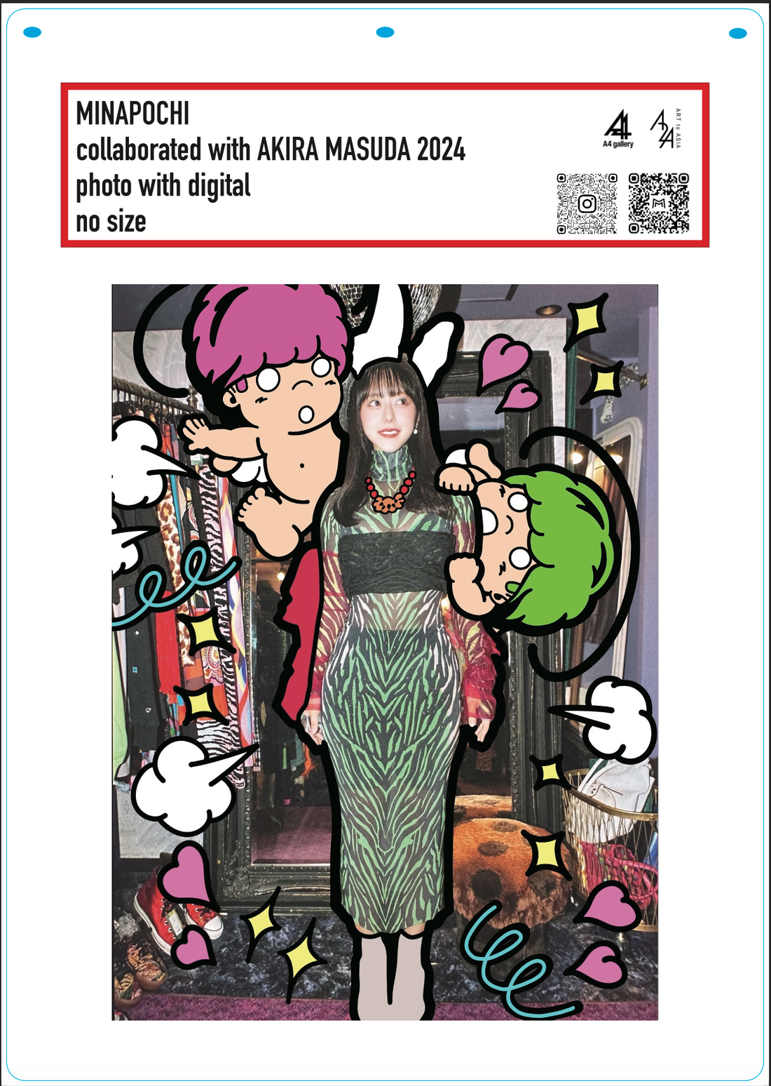 オリジナルアクリルパネル MINAPOCHI collaborated with マスダアキラ みなぽち – A4Tokyo